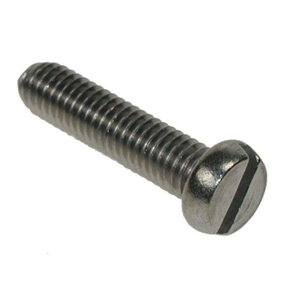 NutandBoltShop. M4 X 6 A4 Stainless Steel Pan Slotted Machine Screw DIN85